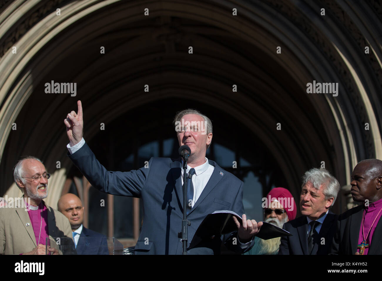 Tony Walsh recites his poem This Is The Place Stock Photo - Alamy