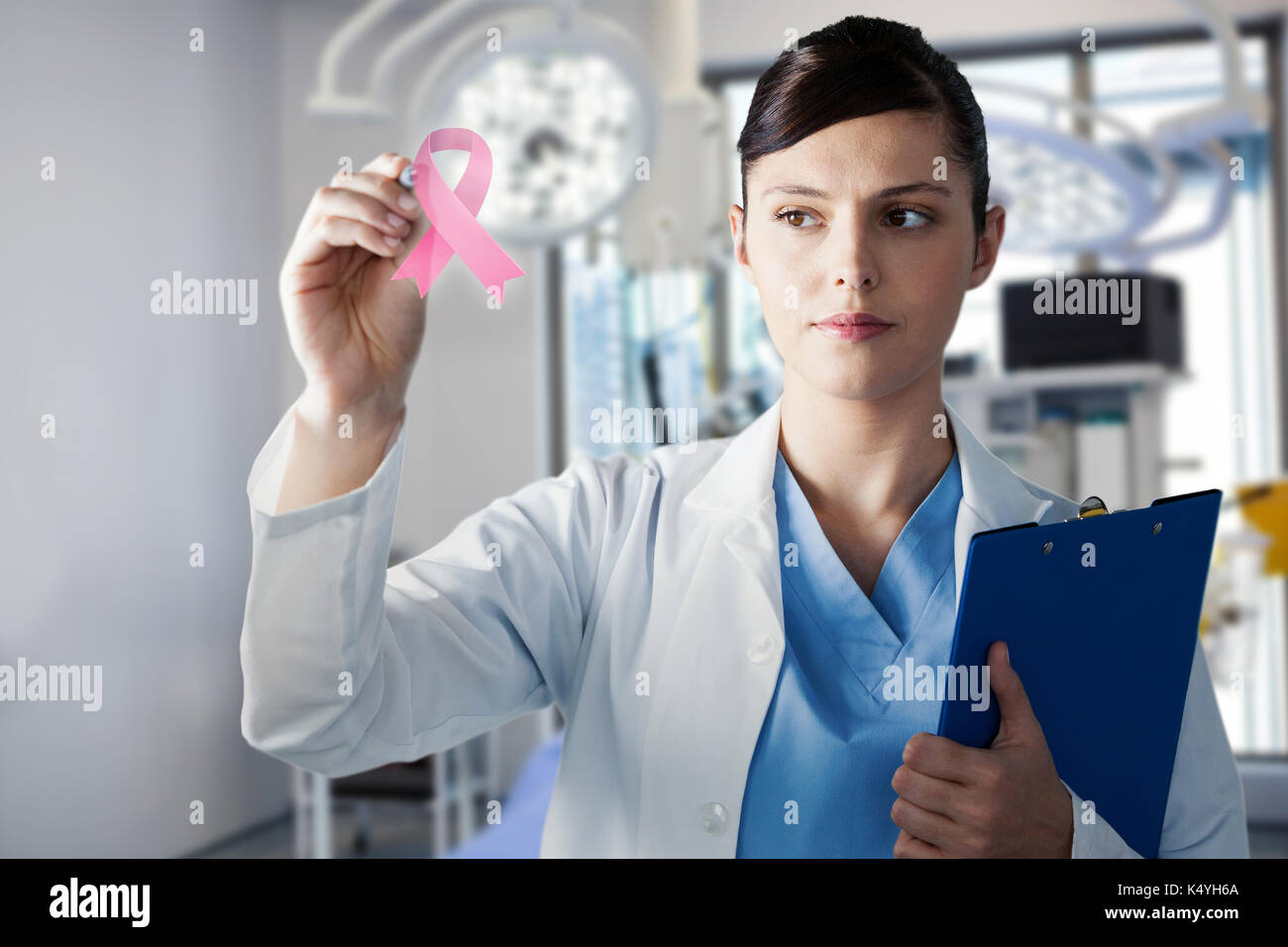 Scientist writing on glass hi-res stock photography and images - Alamy