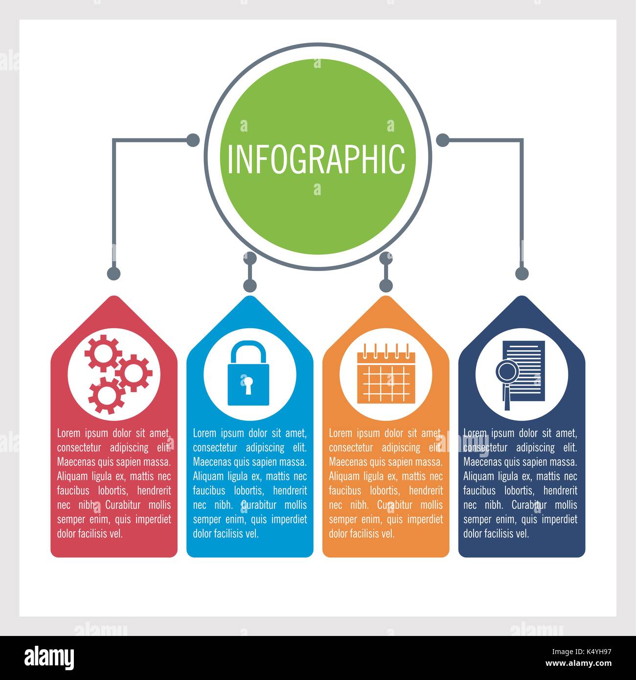 Learning infographic education steps hi-res stock photography and ...