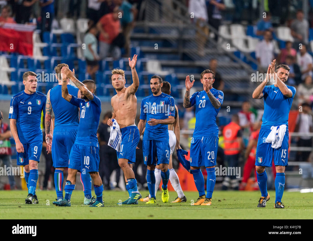 Reggio Emilia, Italy. 5th Sep, 2017. Italy team group (ITA) Football ...