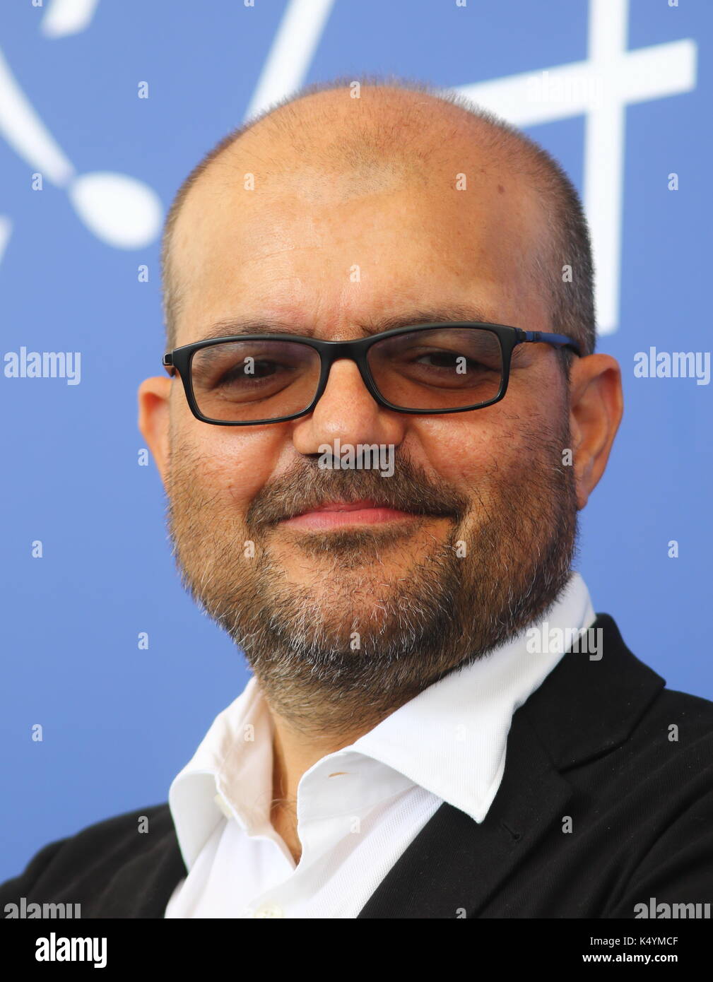 Venice, Italy. 7th Sep, 2017. Director Cosimo Gomez poses poses during ...
