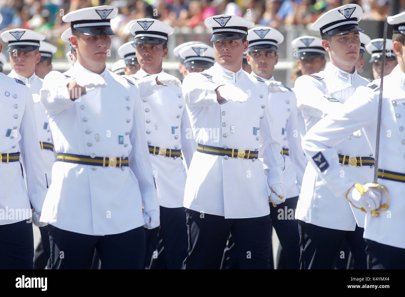 Sao Paulo, Brazil. 7th Sep, 2017. Military parade of September 7 marks ...