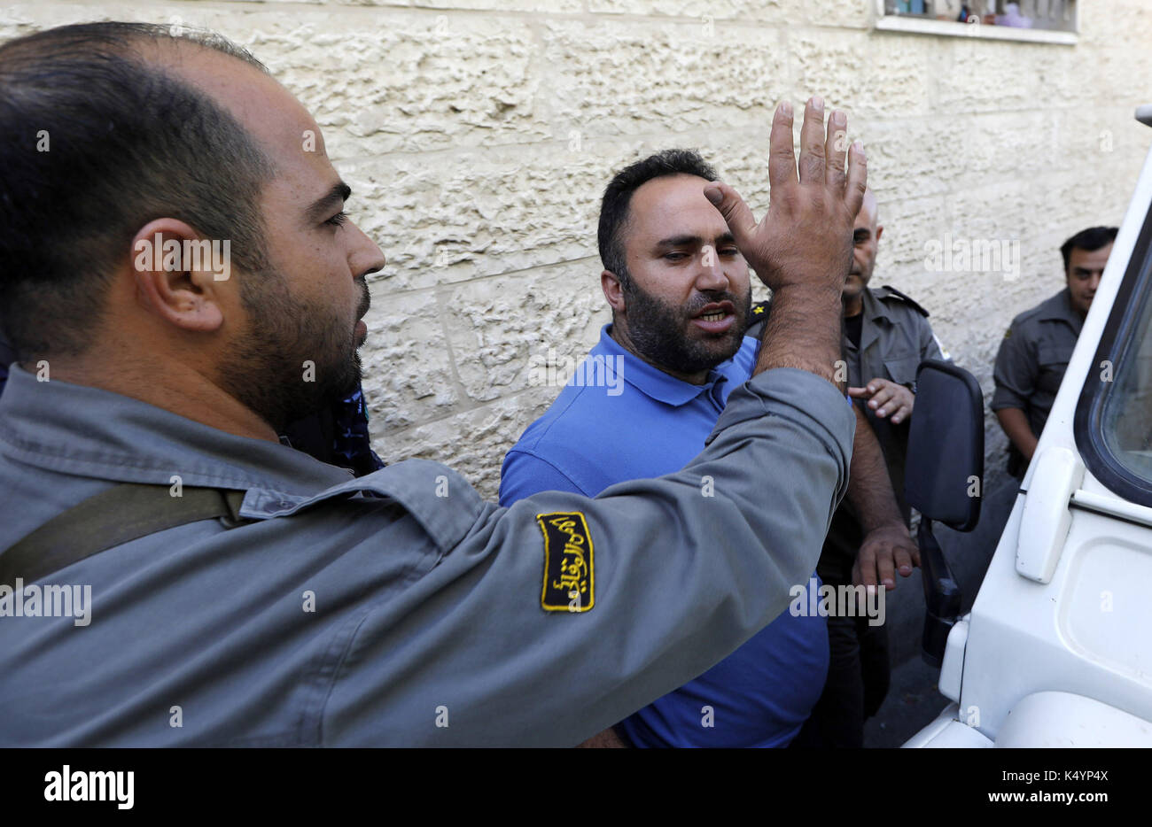 Hebron, West Bank, Palestinian Territory. 7th Sep, 2017. Palestinian ...