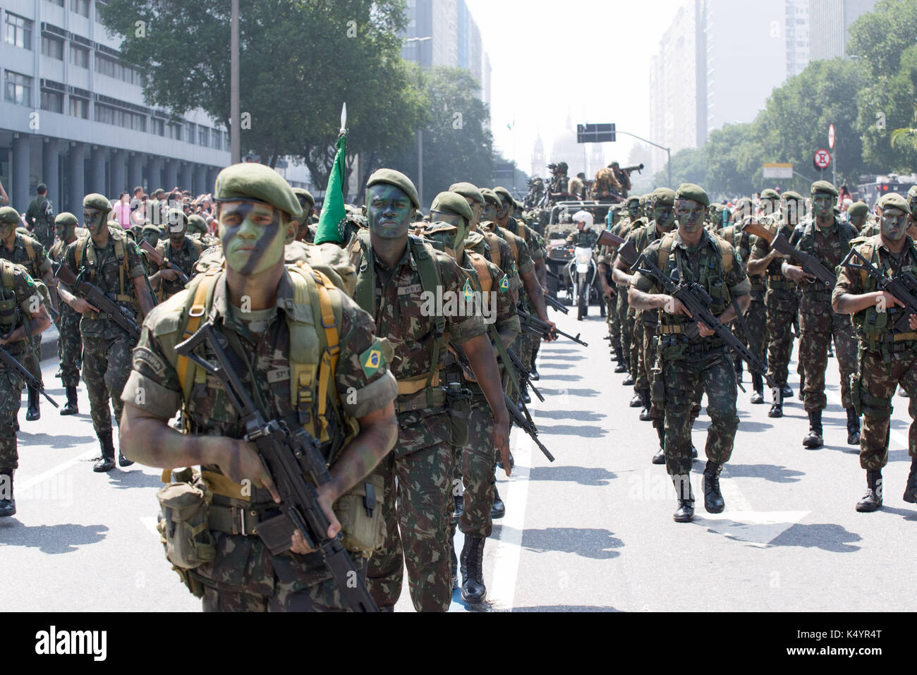 Rio De Janeiro, Brazil. 07th Sep, 2017. Civic-military parade in honor ...