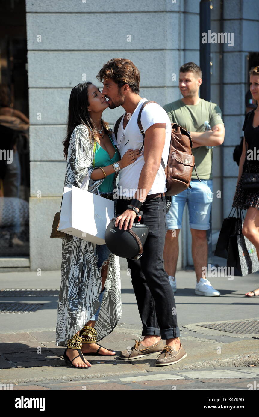 Milan, Mariana Rodriguez and boyfriend Simone Susinna shopping in the ...