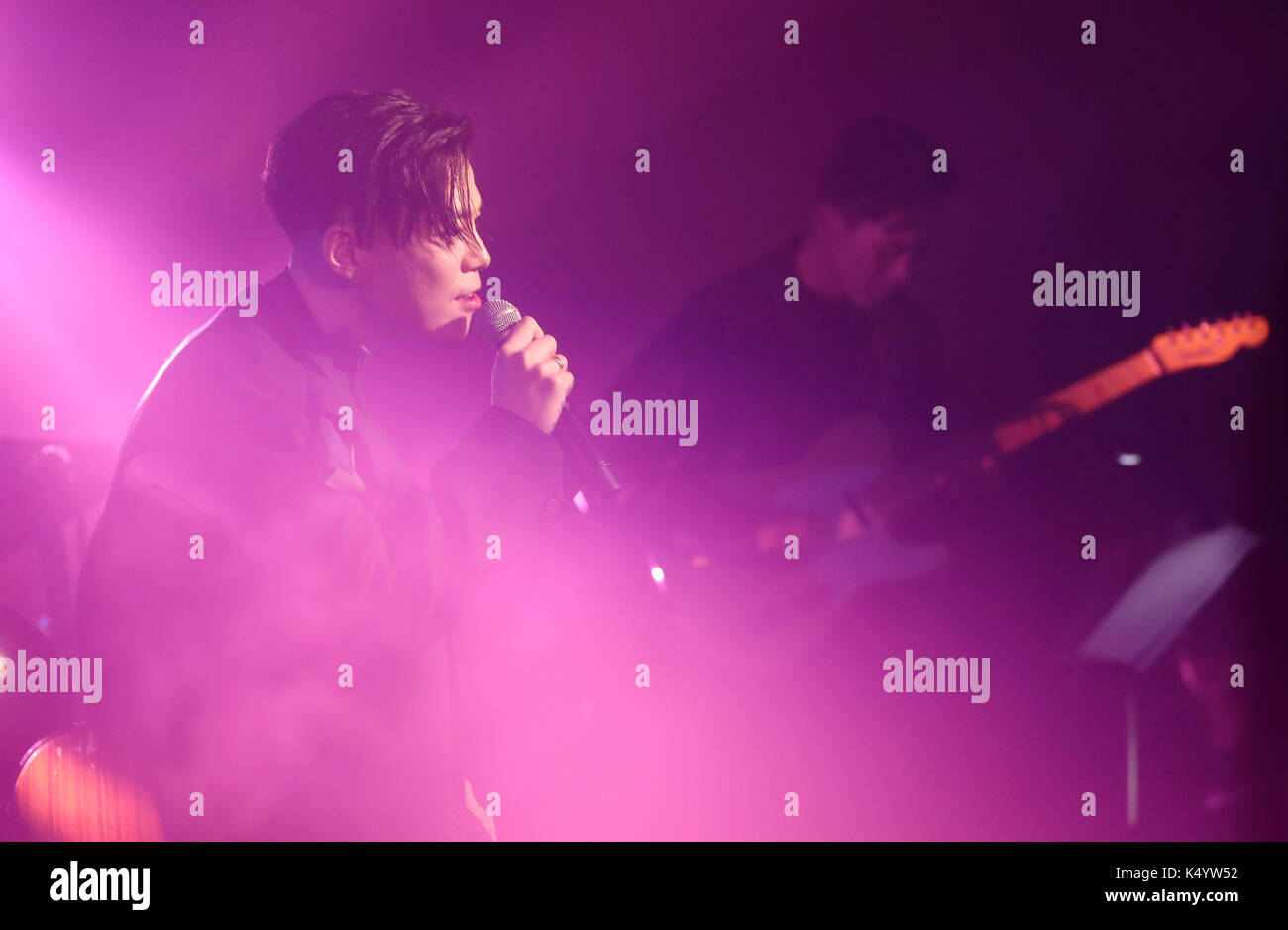 S. Korean singer G.Soul South Korean singer G.Soul performs during a ...