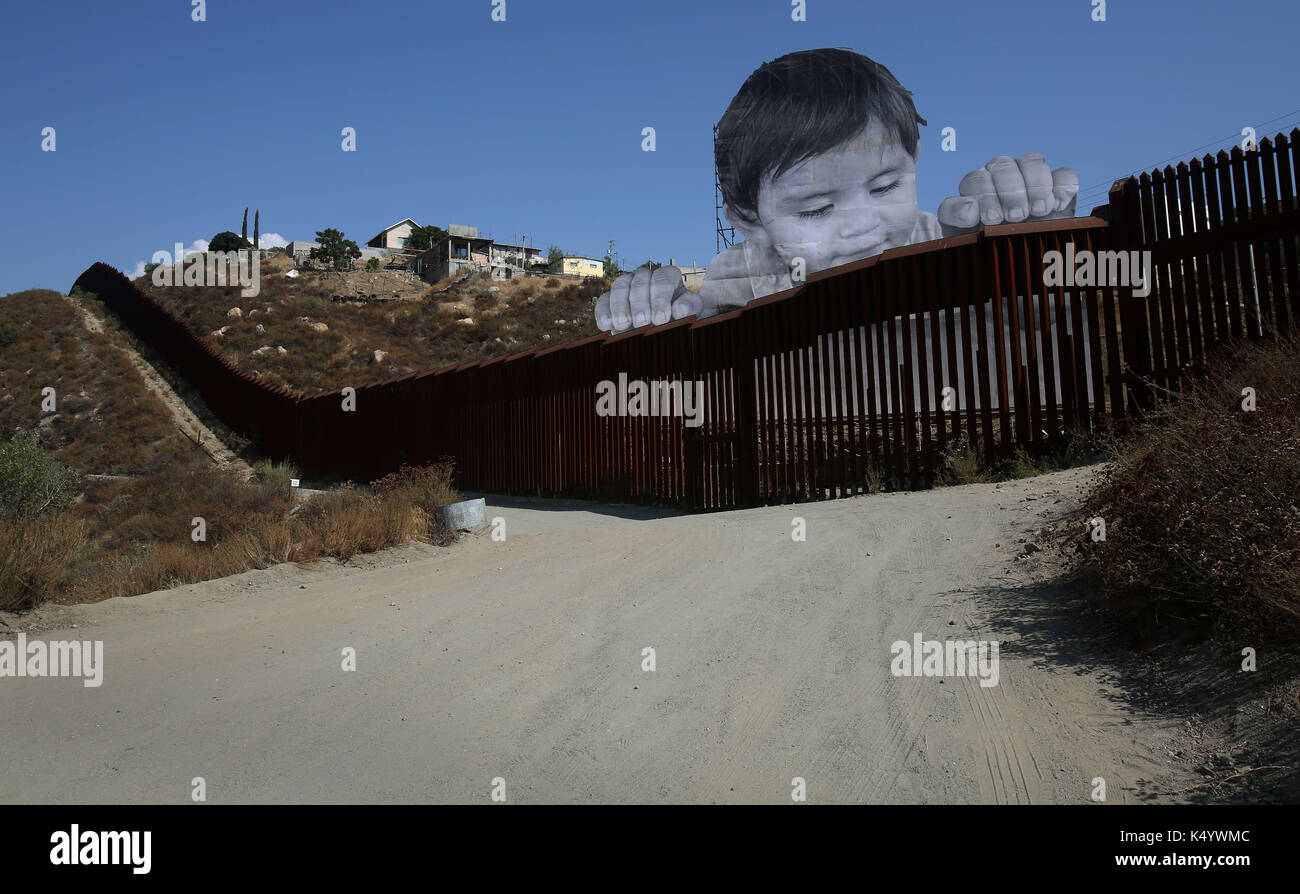San Diego, California, USA. 7th Sep, 2017. French street artist JR ...