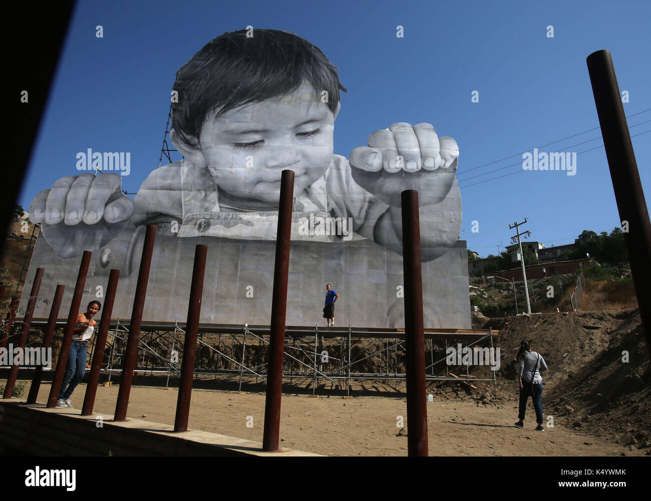 San Diego, California, USA. 7th Sep, 2017. French street artist JR ...