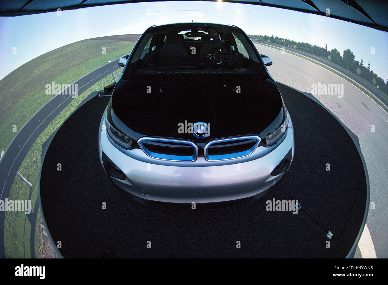 Aachen, Germany. 1st Sep, 2017. A BMW i3 is parked in the dynamic ...