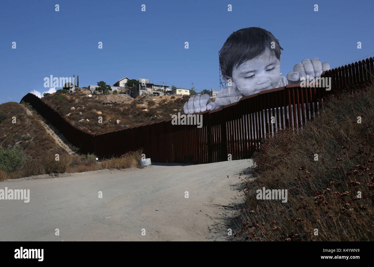 San Diego, California, USA. 7th Sep, 2017. French street artist JR ...