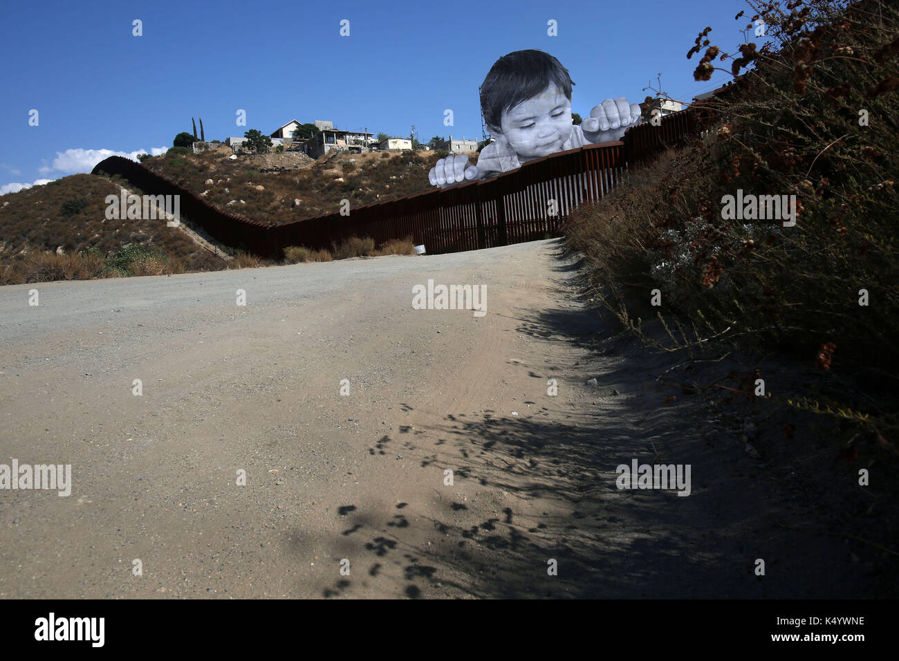 San Diego, California, USA. 7th Sep, 2017. French street artist JR ...