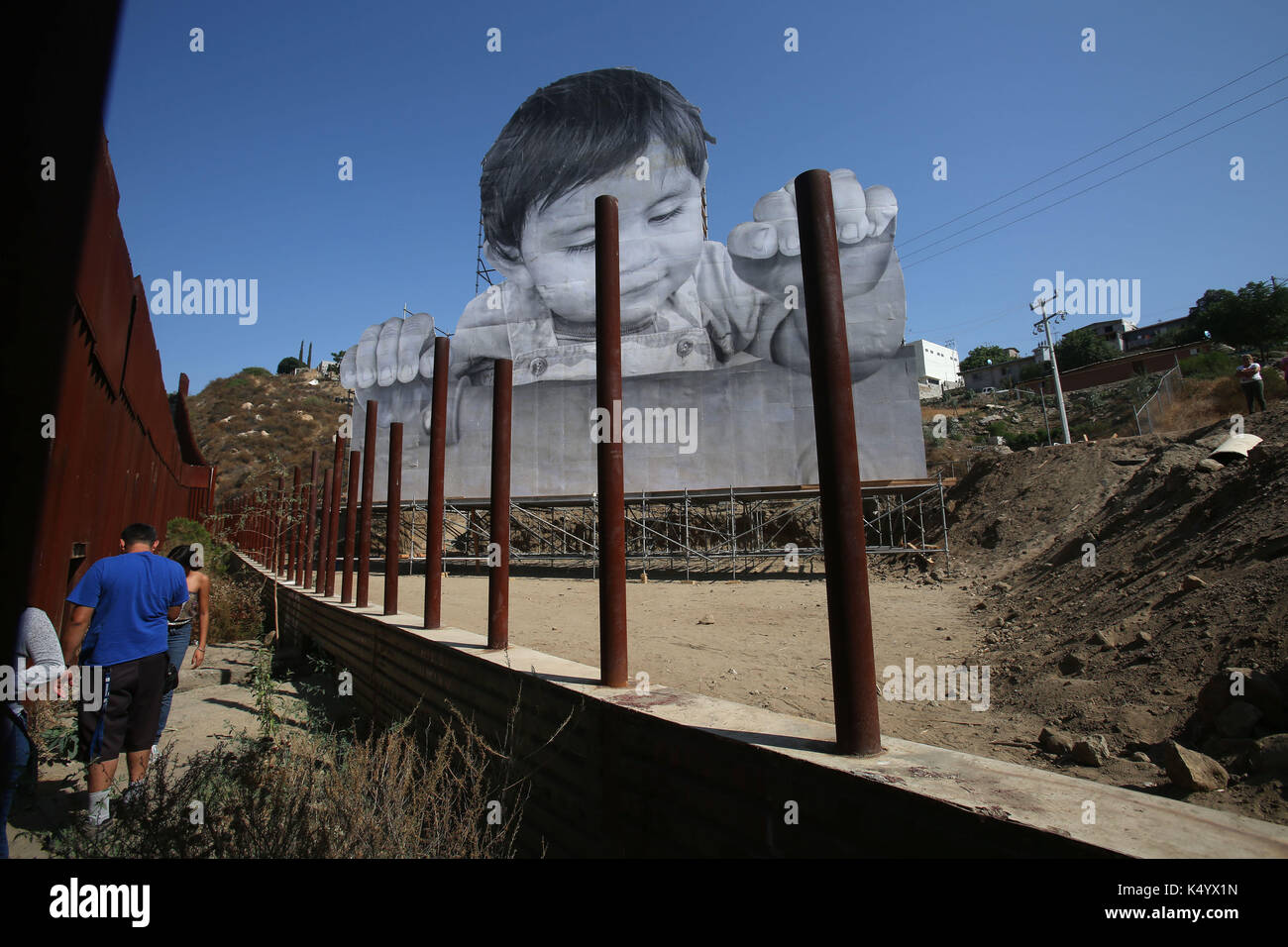 San Diego, California, USA. 7th Sep, 2017. French street artist JR ...