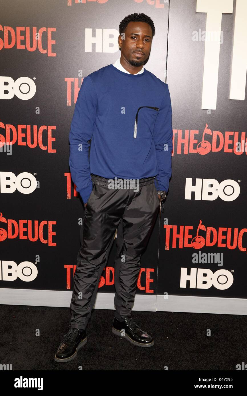New York, NY, USA. 7th Sep, 2017. Gary Carr at arrivals for HBO's THE ...