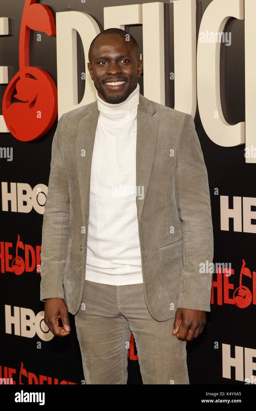 New York, NY, USA. 7th Sep, 2017. Gbenga Akinnagbe at arrivals for HBO ...