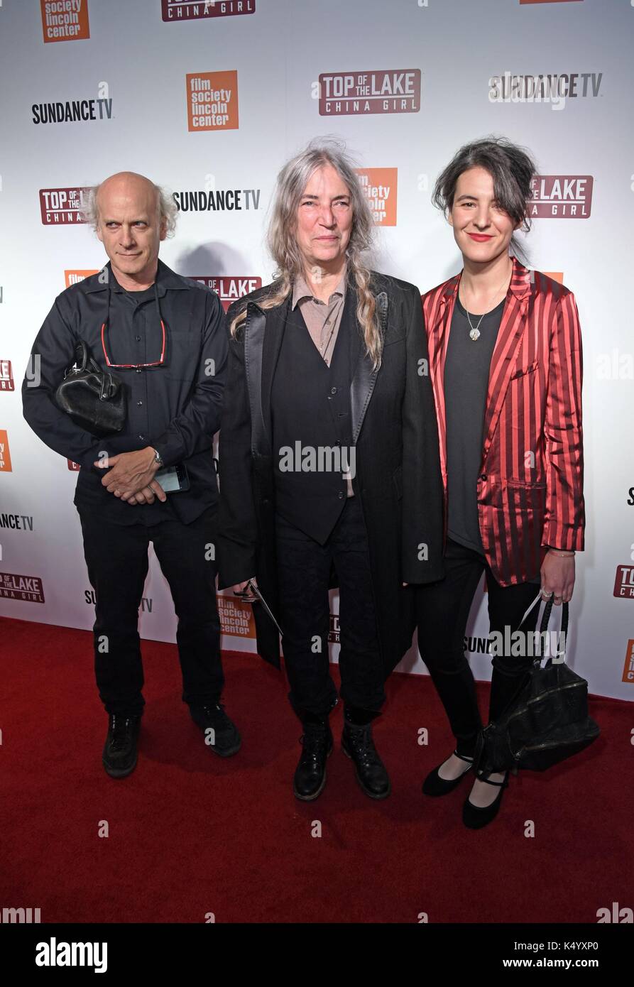 New York, NY, USA. 7th Sep, 2017. Timothy, Patti Smith, Jesse Smith at ...