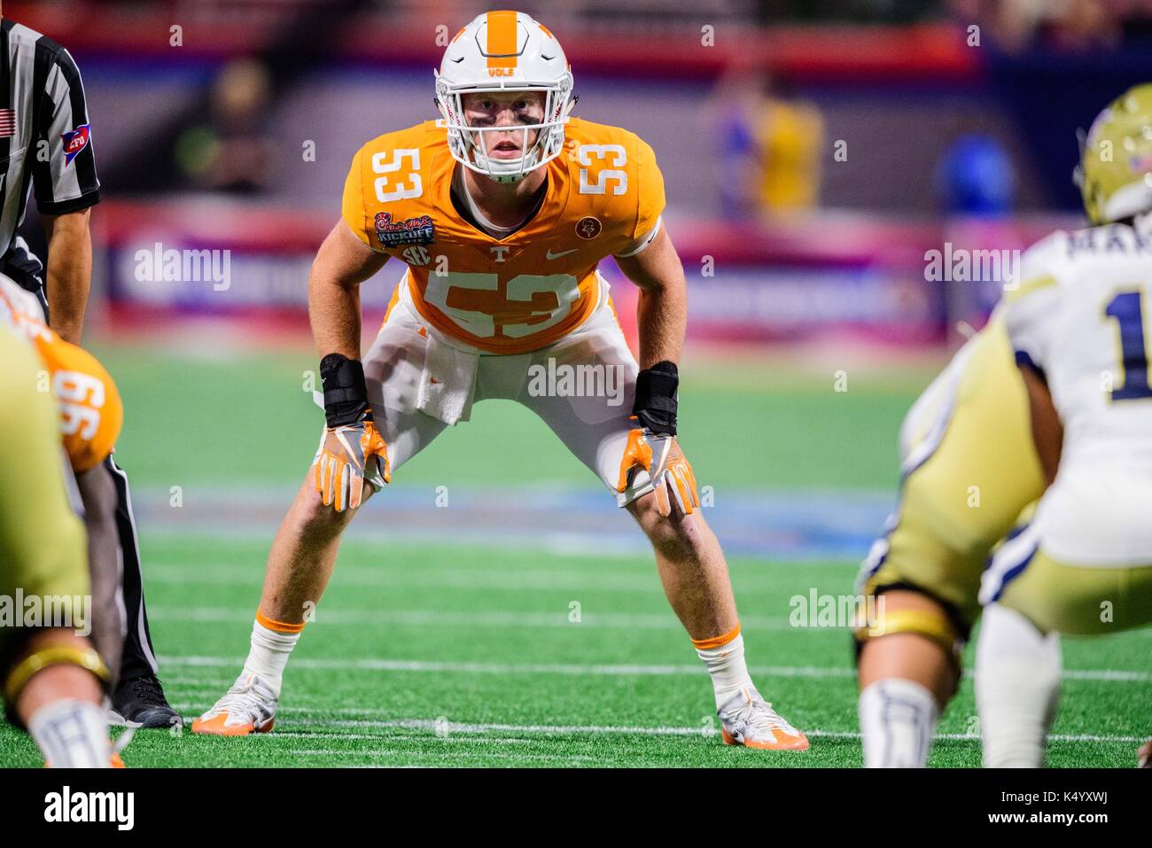 Tennessee linebacker Colton Jumper (53) during the NCAA Chick-fil-A ...
