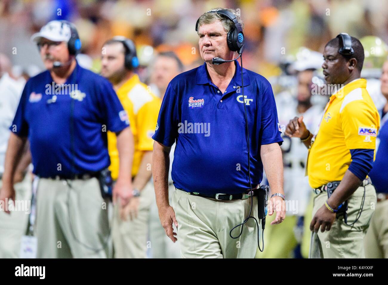 Georgia Tech Head Coach Paul Johnson during the NCAA Chick-fil-A ...