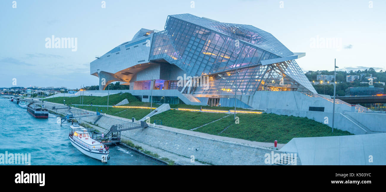 Confluences museum in Lyon city Stock Photo - Alamy