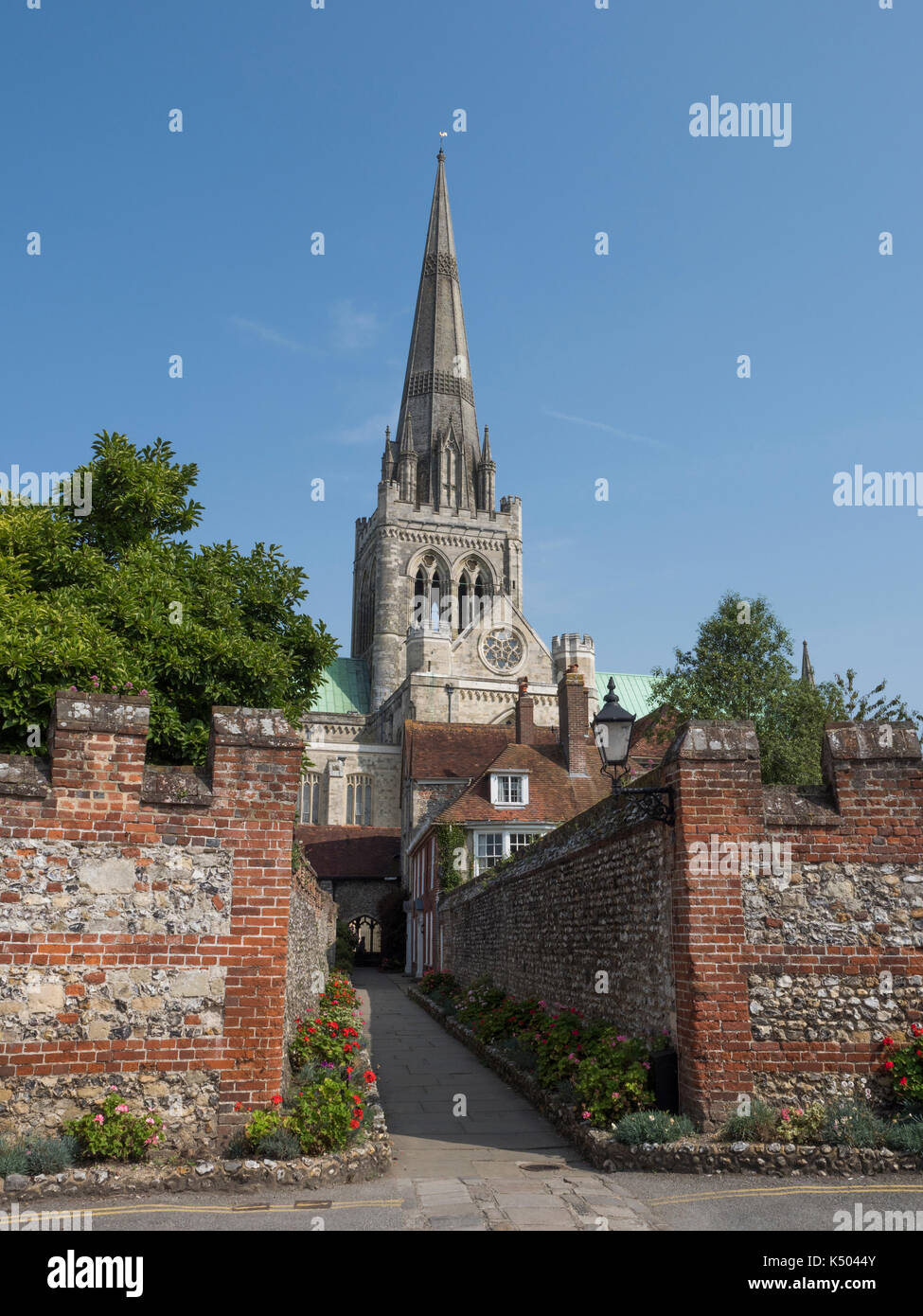 Chichester cathedral entrance hi-res stock photography and images - Alamy