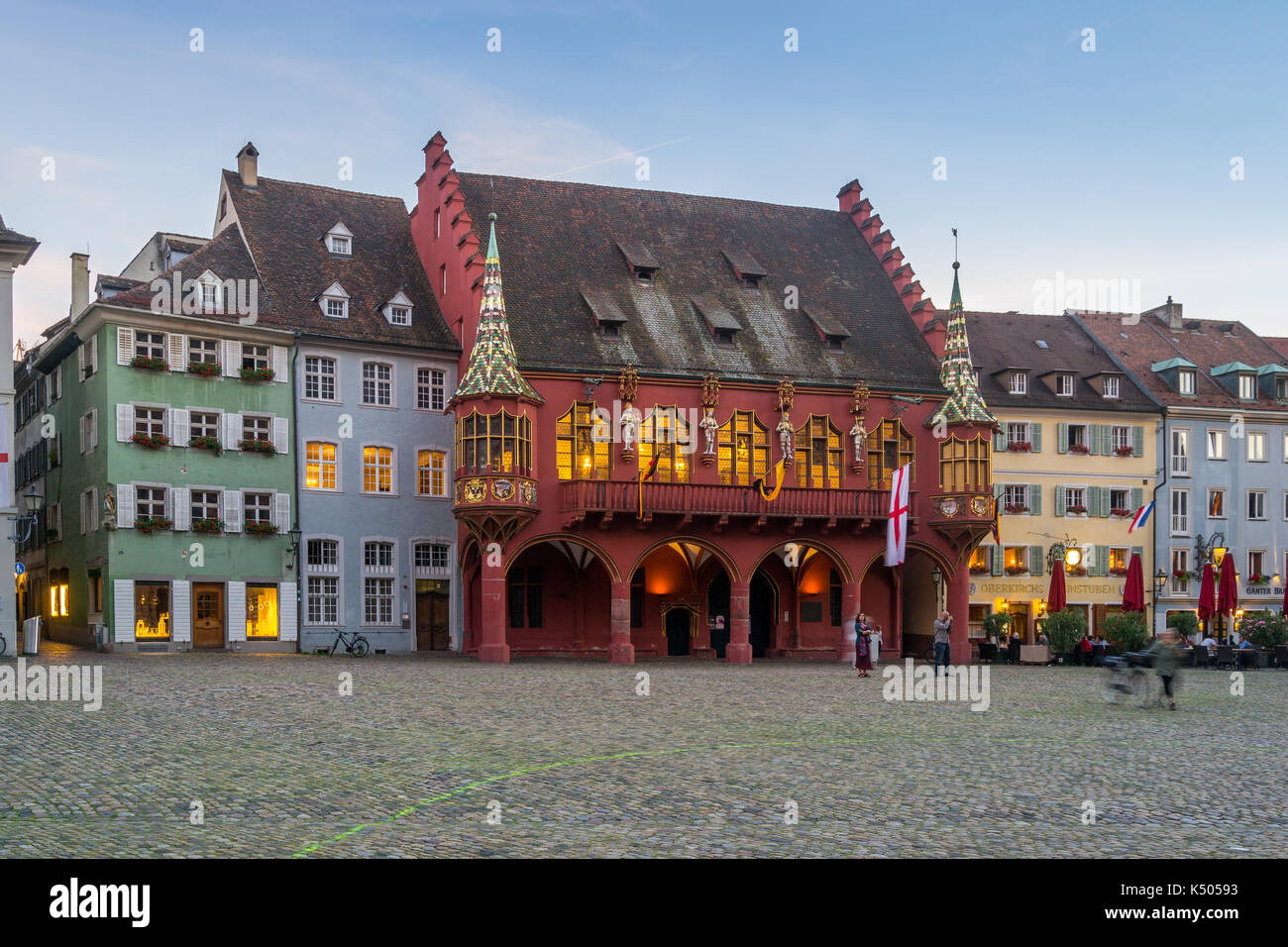Freiburg im Breisgau, Germany. View of the Historical Merchants Hall ...
