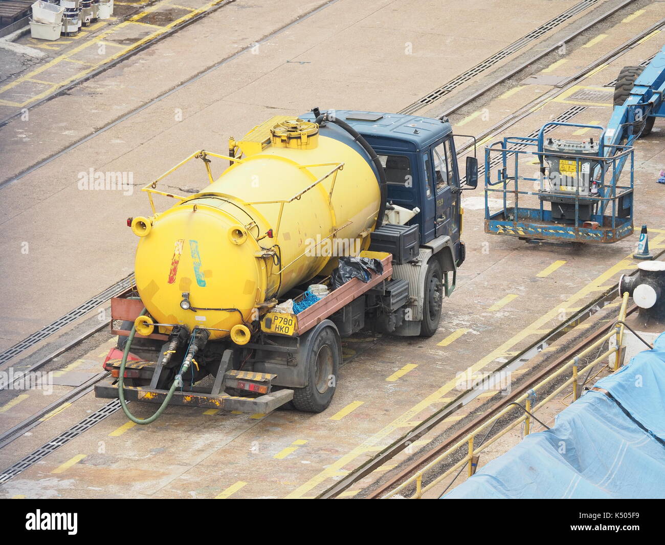 Pendennis shipyard Cornwall UK Stock Photo - Alamy