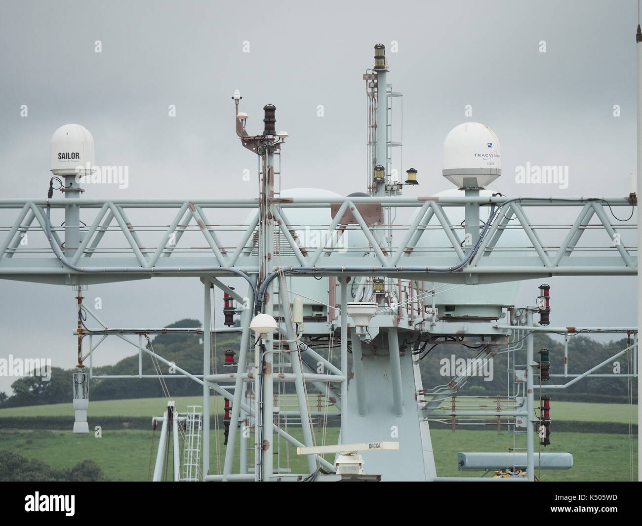 Pendennis shipyard Cornwall UK Stock Photo - Alamy