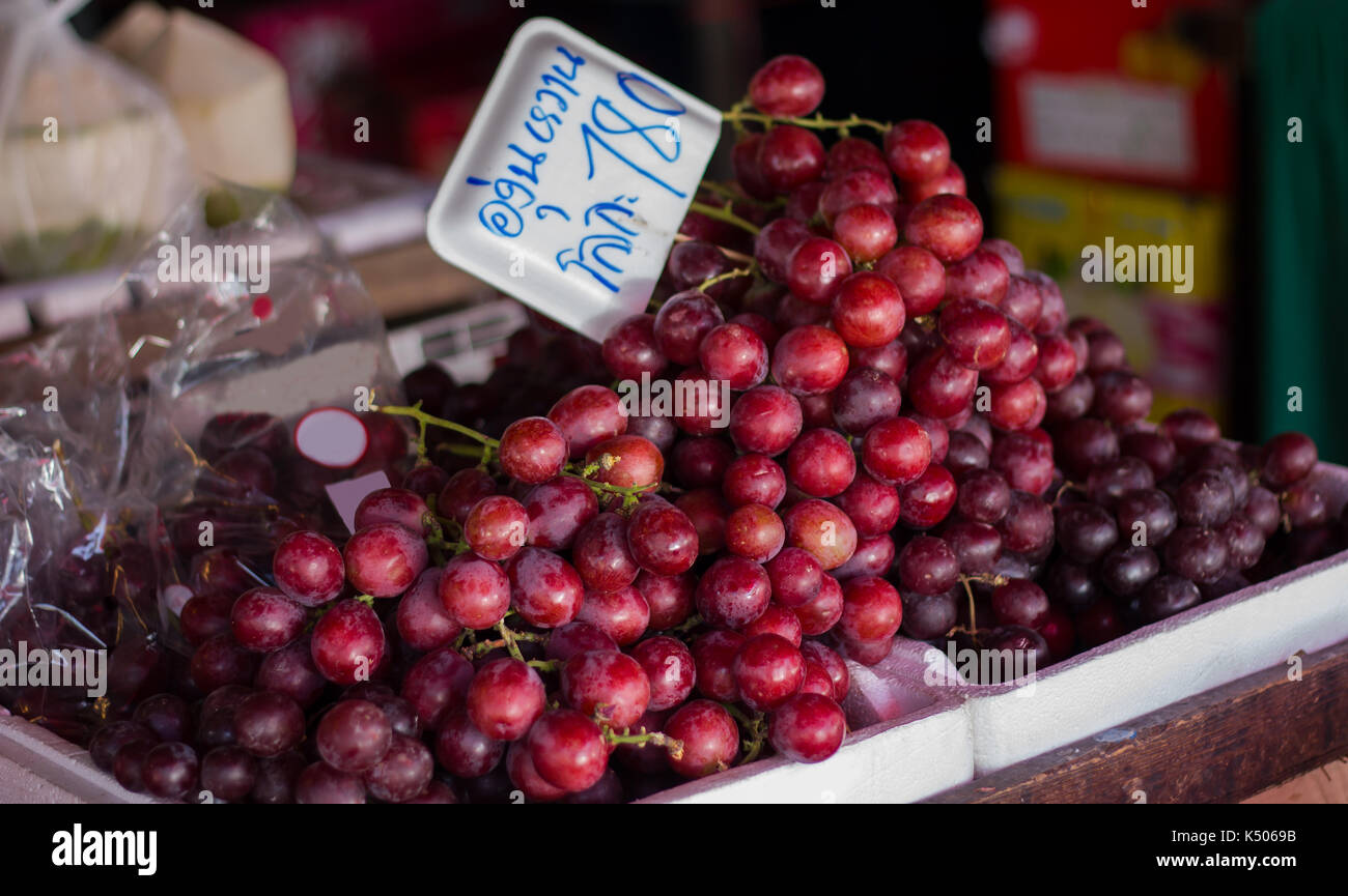 Grape seller hi-res stock photography and images - Alamy