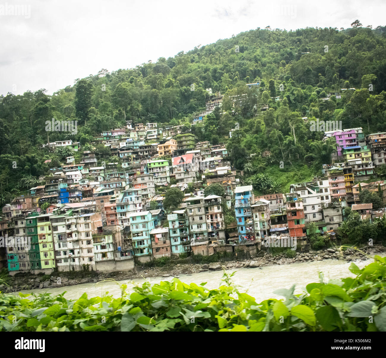 Building near river Stock Photo - Alamy
