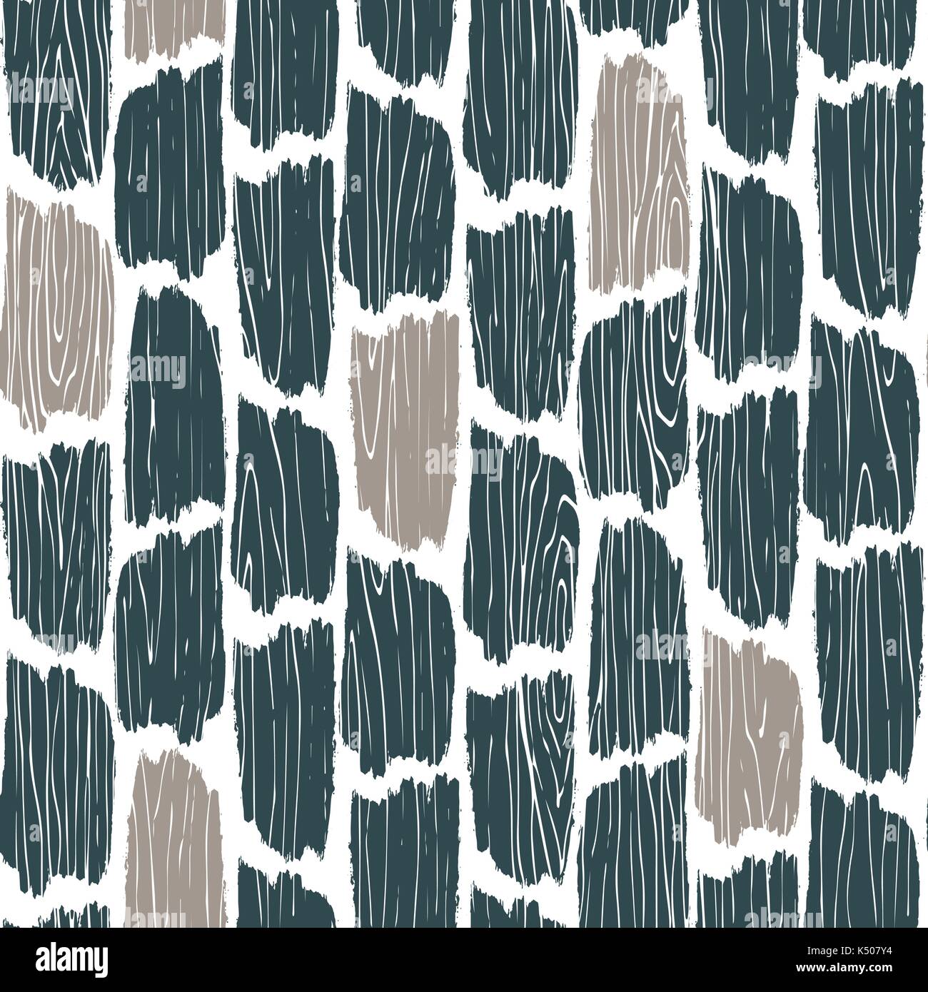 Seamless wood planks pattern. Tree bark texture vector background Stock ...