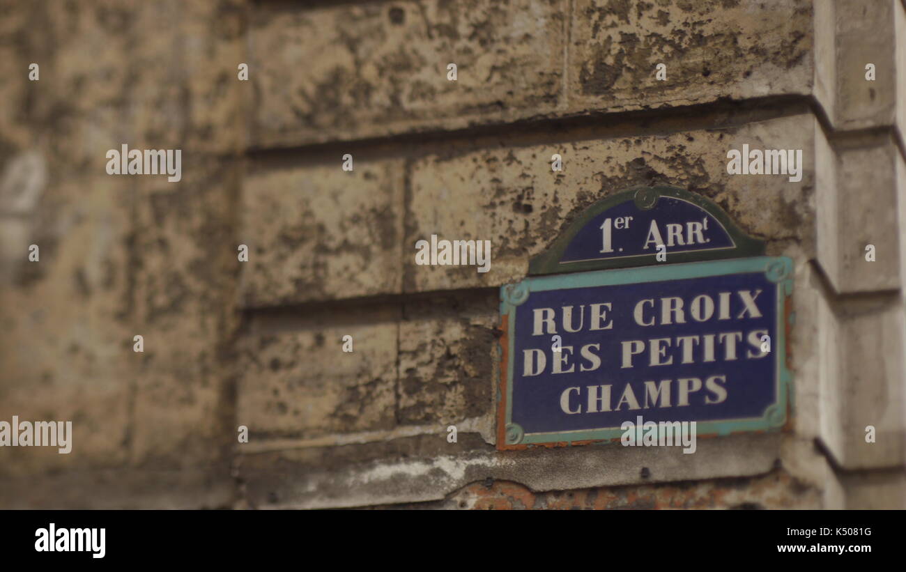 Paris road sign.Paris France Stock Photo - Alamy