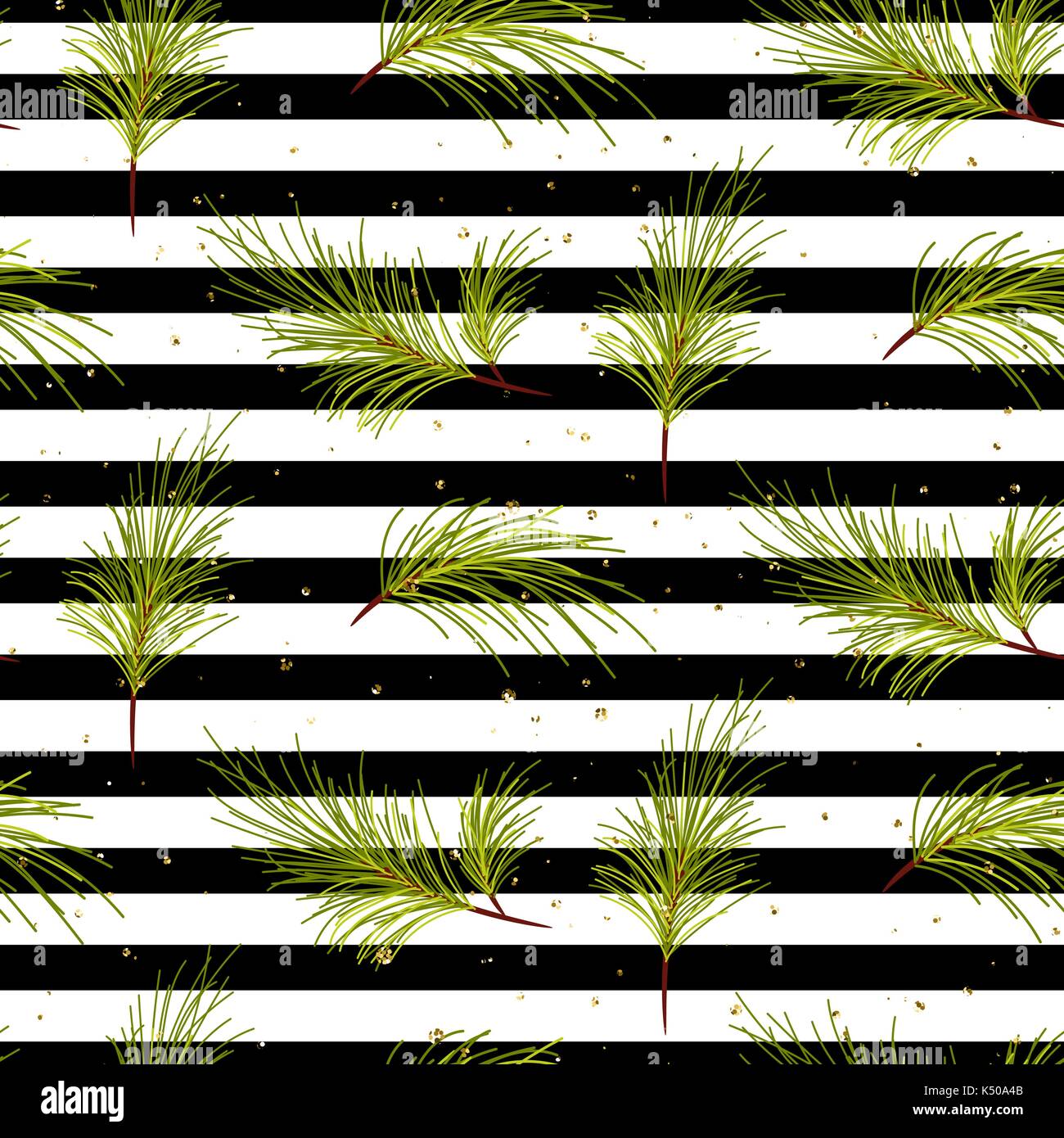 Spruce prickly branch Stock Vector Images - Alamy