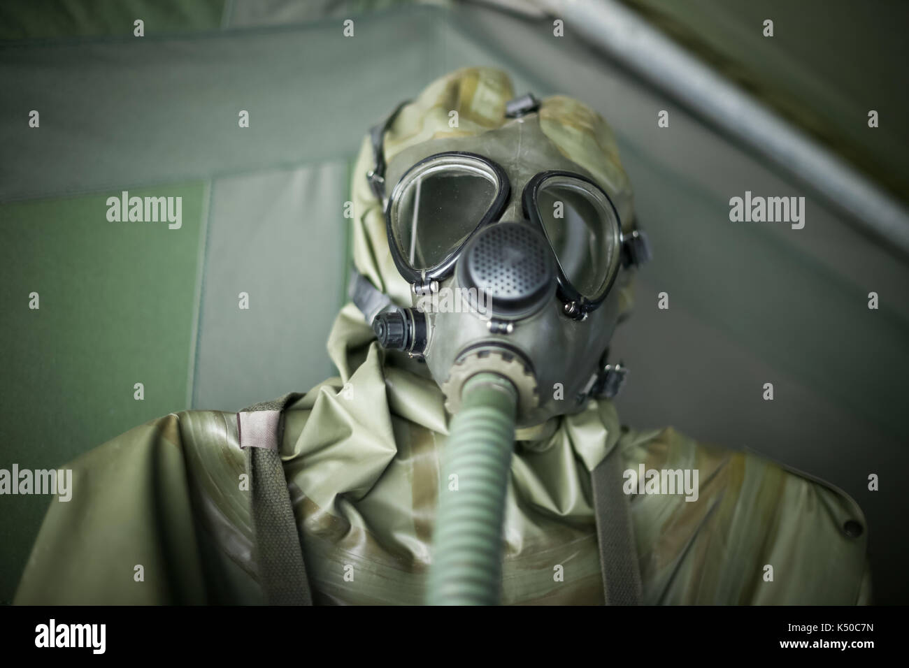 Biological warfare suit soldier hi-res stock photography and images - Alamy