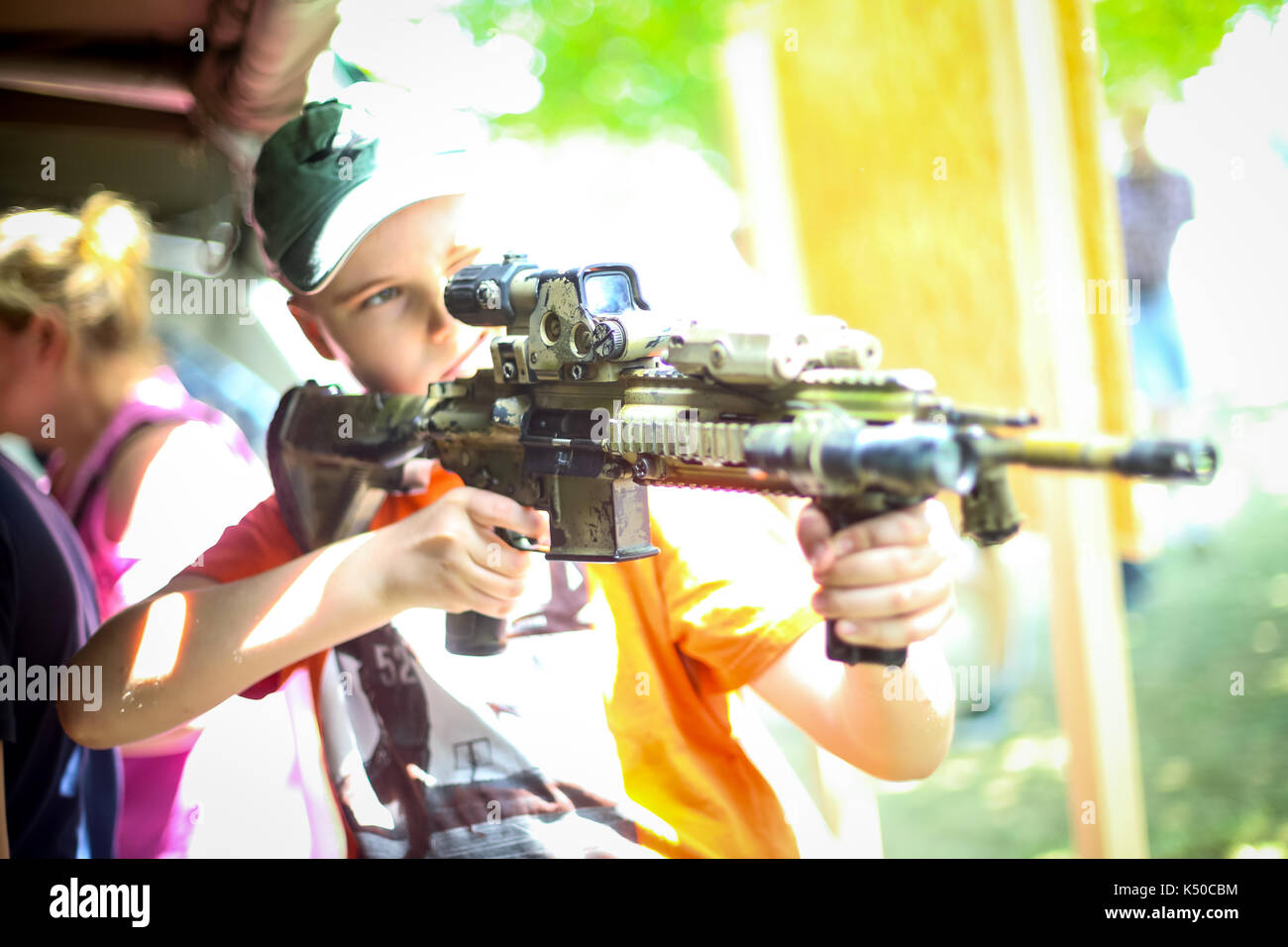 Boy military assault hi-res stock photography and images - Alamy