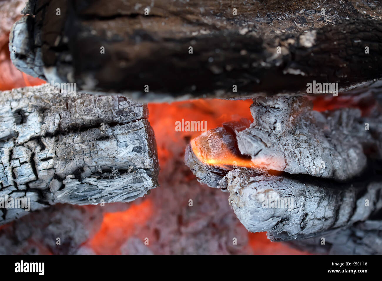 Coal and ember in fire Stock Photo - Alamy