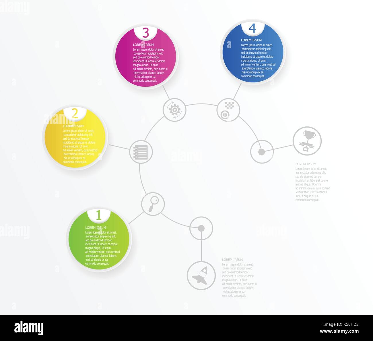 abstract circle timeline infographic background vector illustration ...