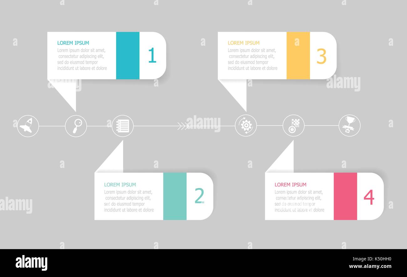 abstract circle timeline infographic background vector illustration ...