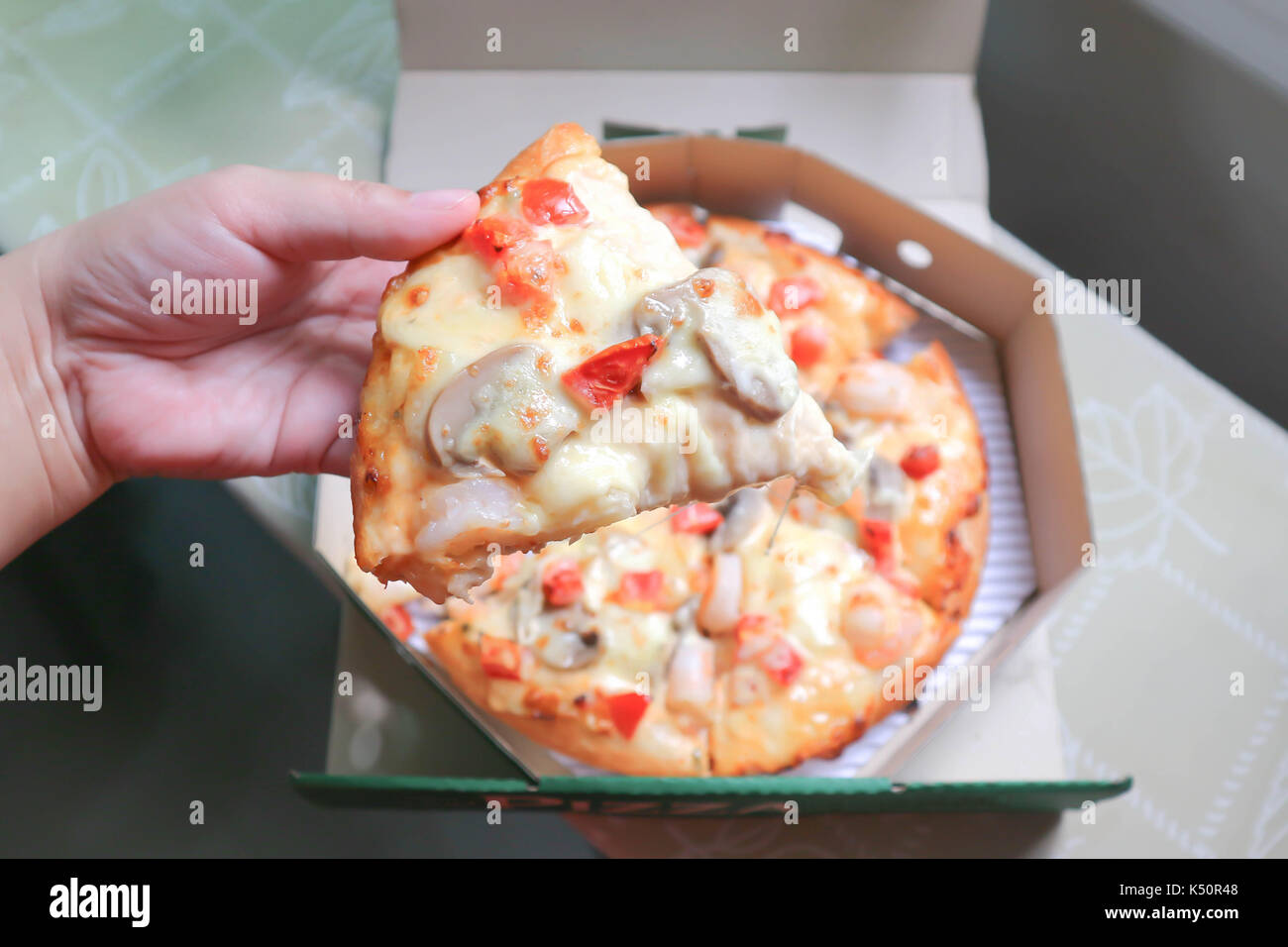 Pick piece pizza hi-res stock photography and images - Alamy