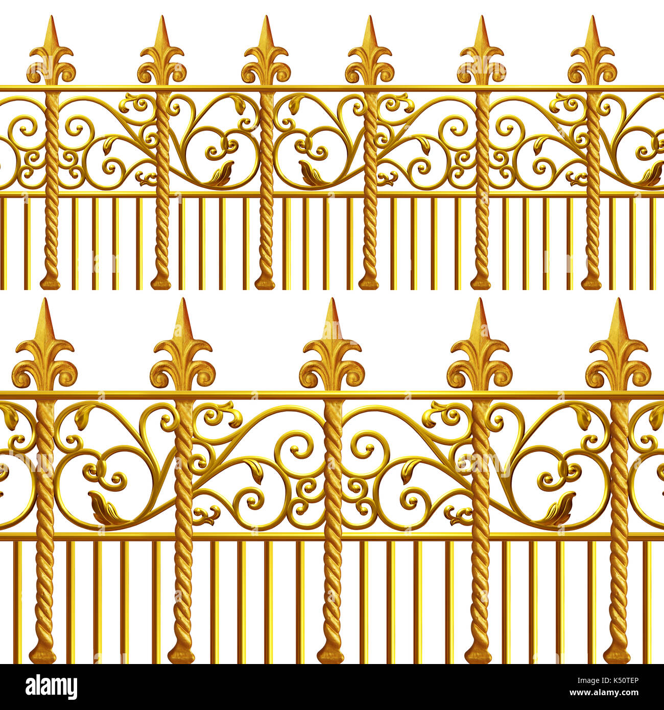 Wrought iron fence corner hi-res stock photography and images - Alamy
