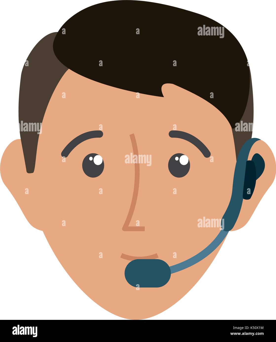 man call center vector illustration Stock Vector Image & Art - Alamy
