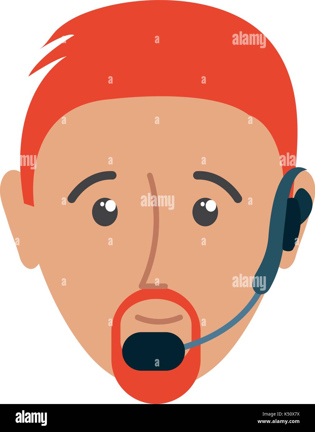 man call center vector illustration Stock Vector Image & Art - Alamy