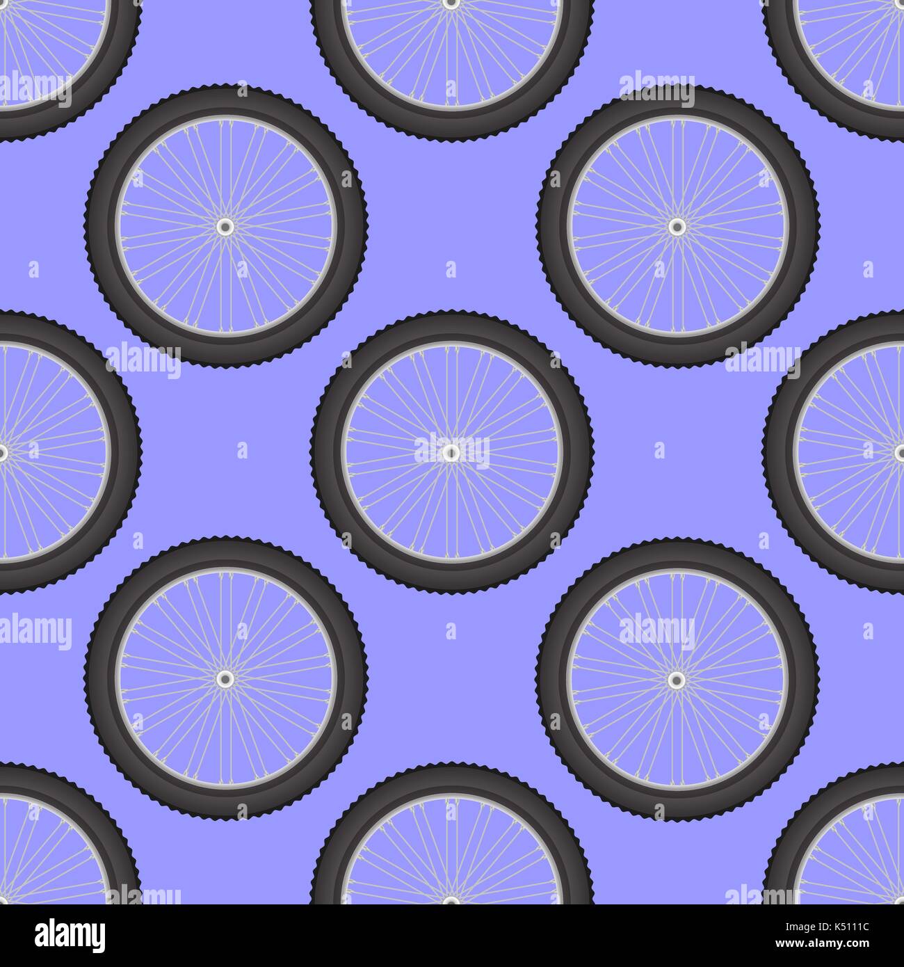 Bicycle Wheel Icon Seamless Pattern Stock Vector Image & Art - Alamy
