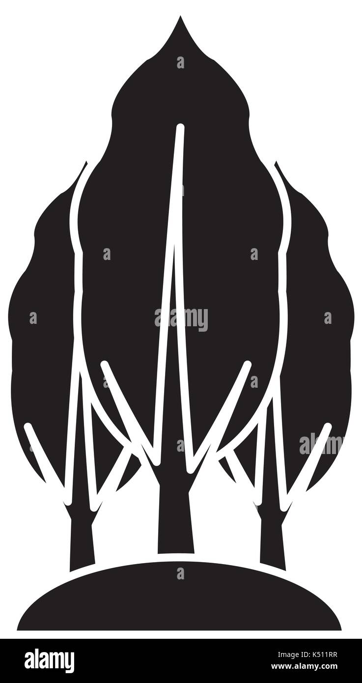 Trees nature symbol Stock Vector Image & Art - Alamy