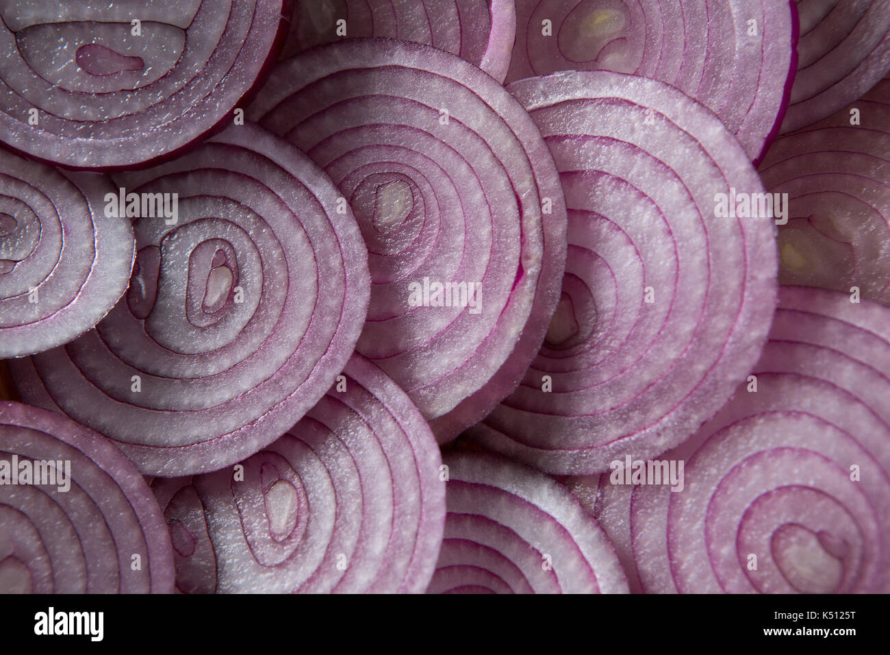 Full frame of fresh sliced onions Stock Photo - Alamy
