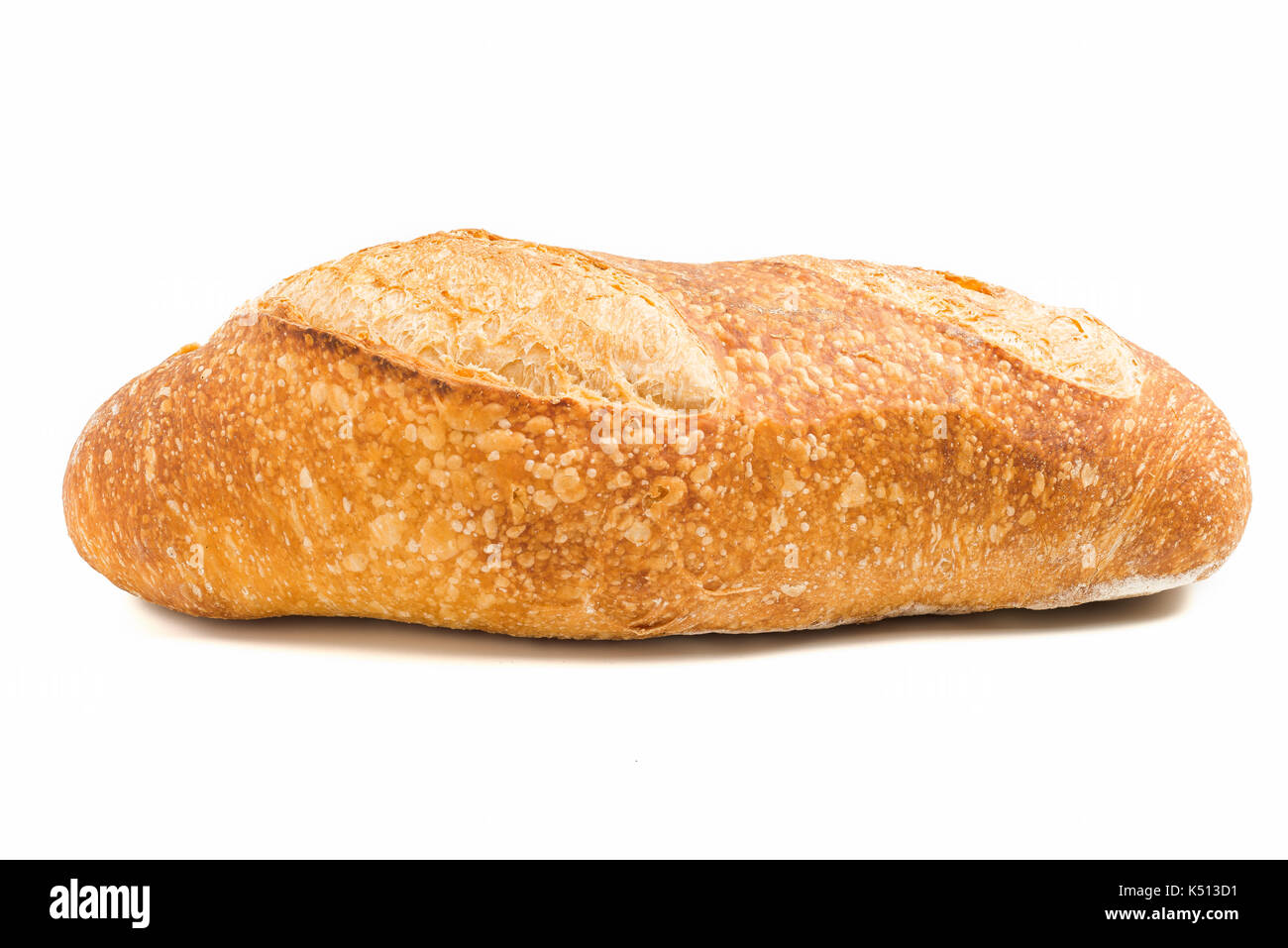 rustic wheat bread isolated on white background Stock Photo - Alamy