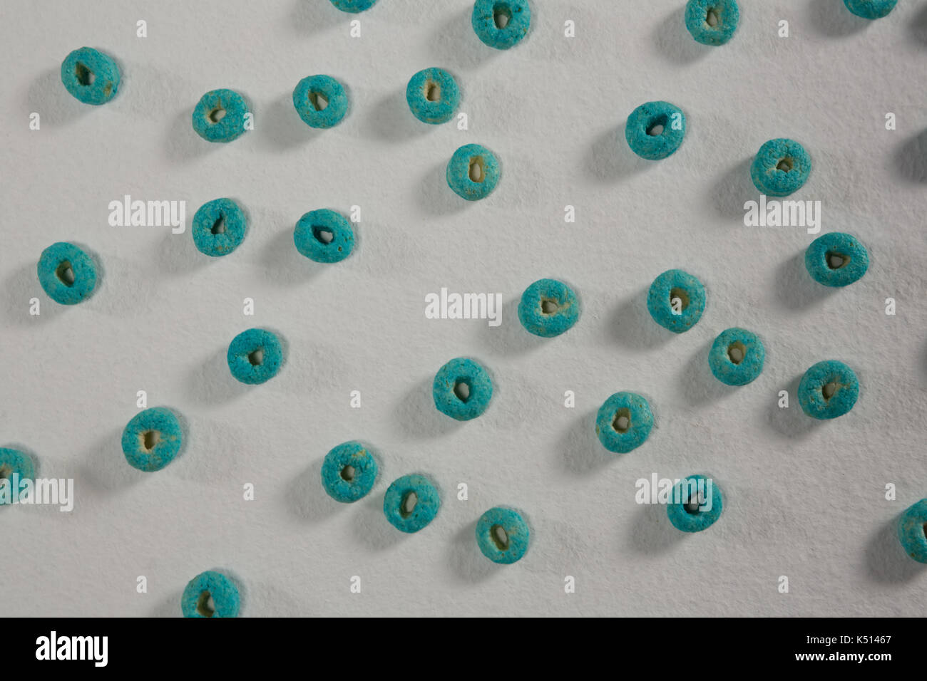Close-up of froot loops arranged on white background Stock Photo - Alamy
