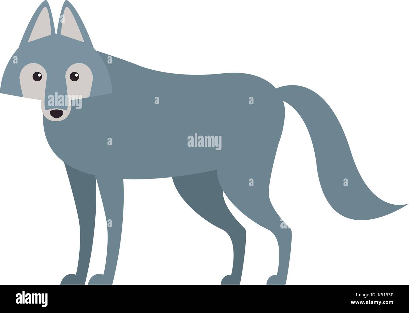 Wolf cartoon animal Stock Vector Image & Art - Alamy