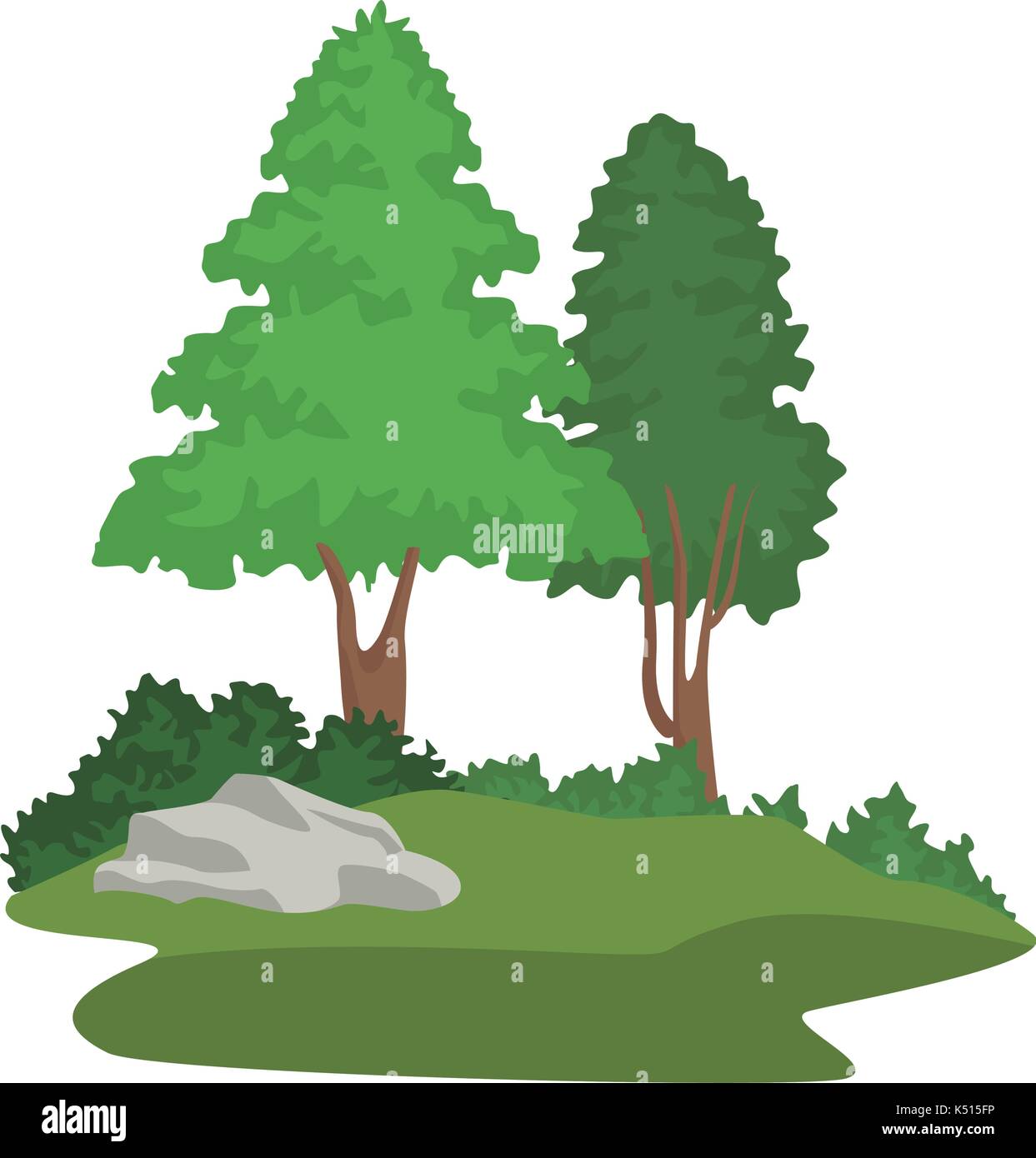 Beautiful forest landscape Stock Vector Image & Art - Alamy