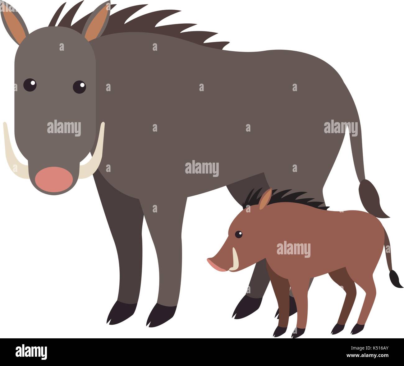 Jabalis animal cartoon Stock Vector Image & Art - Alamy