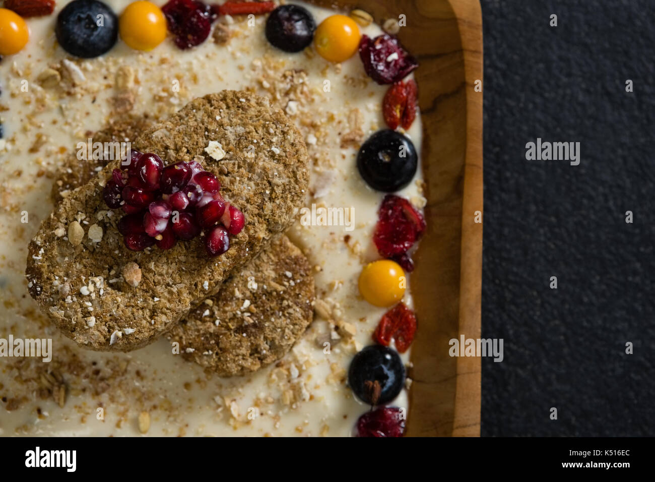 Close-up of healthy breakfast in tray Stock Photo - Alamy