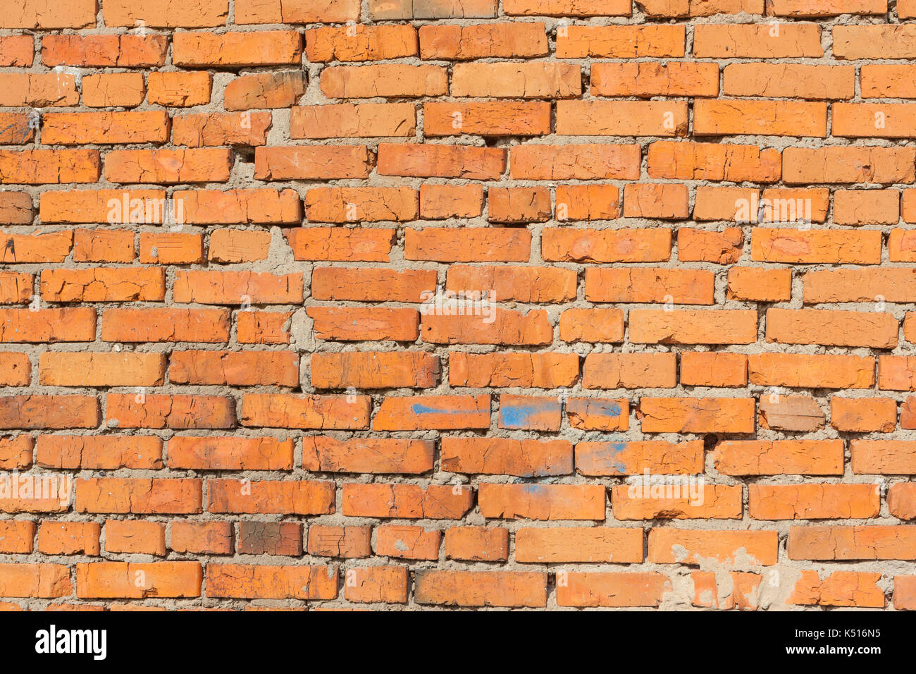 regular red rough brick wall Stock Photo - Alamy